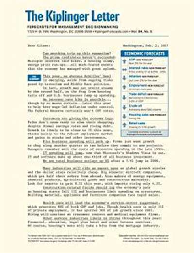 Kiplinger Letter Magazine Subscription United States