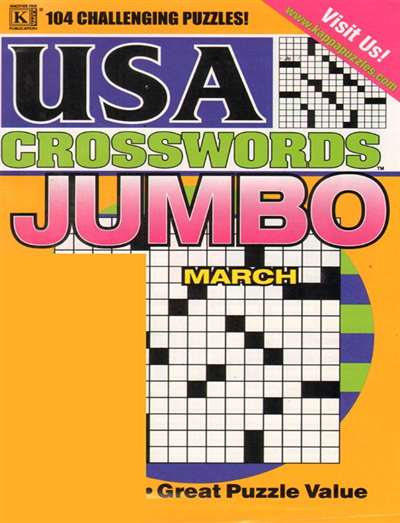 Usa Crosswords Jumbo Magazine Subscription Canada