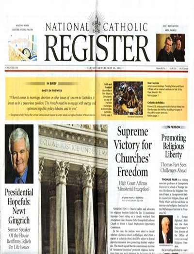 National Catholic Register Magazine Subscription Canada