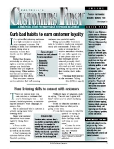 Customers First Magazine Subscription Canada