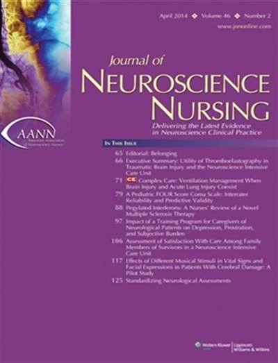Journal Of Neuroscience Nursing Magazine Subscription Canada