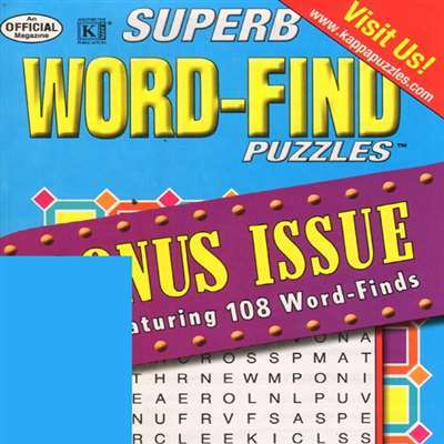 Superb Word Find Bonus Magazine Subscription Canada