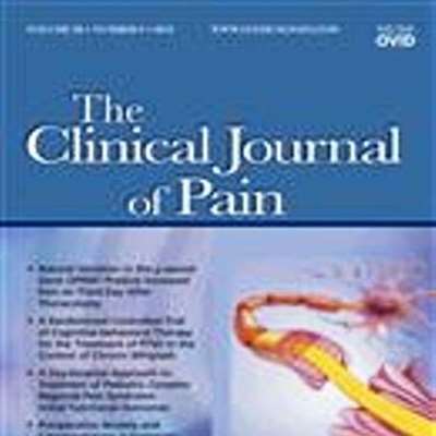 Clinical Journal Of Pain Magazine Subscription Canada